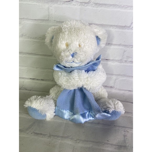 GANZ | Toys | Baby Ganz White Blue Blankie Baby Bear Cuddler Plush With ...
